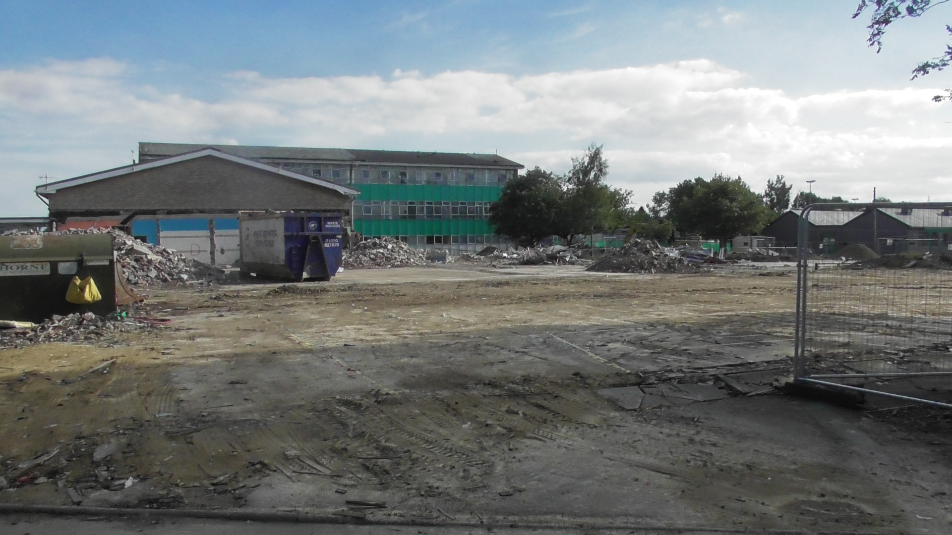 Jonathan Wallace: Whickham School demolition underway