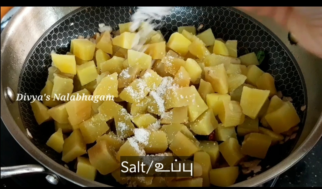 SakkaraiValli Kilangu Poriyal | Sweet Potato Poriyal | Sakkaraivalli ...