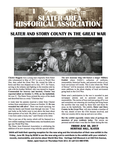 Story County Historical Alliance: 2017