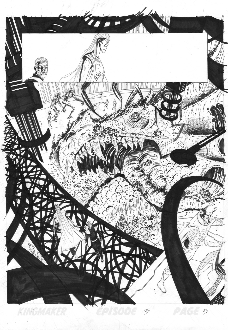 LEIGH GALLAGHER Comic Book Artist: 2000AD KINGMAKER ORIGINAL ART FOR ...