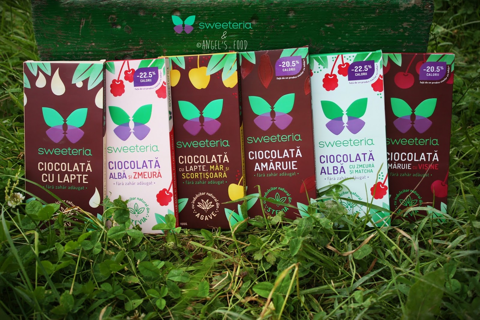 Angel's food: Sweeteria si cele 6 noi tablete de ciocolata, fara zahar