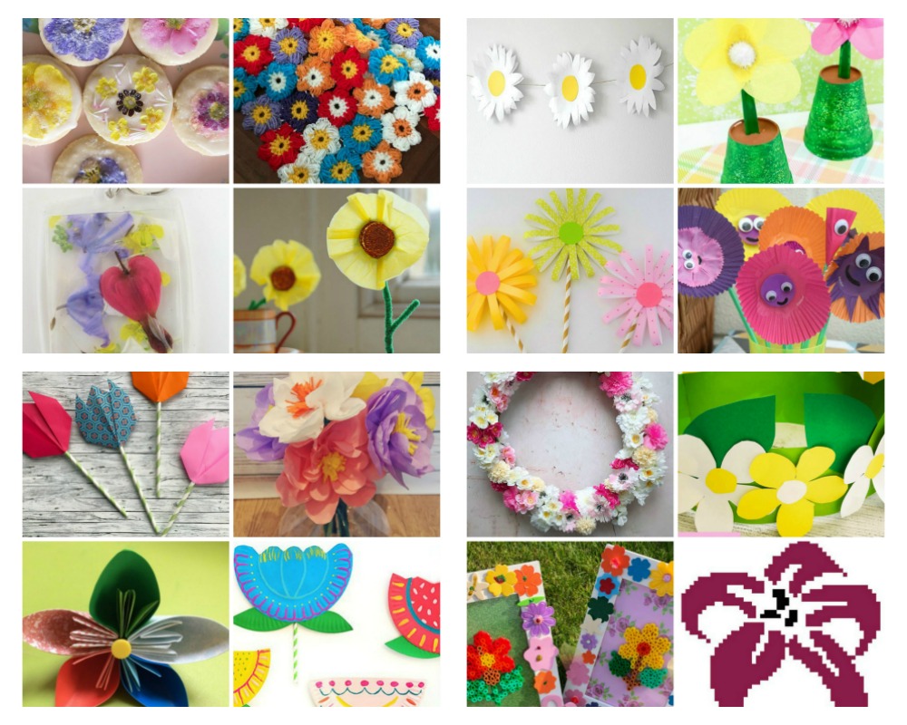 16 Gorgeous Flower Themed Crafts - For Grown Ups And Little Ones ...