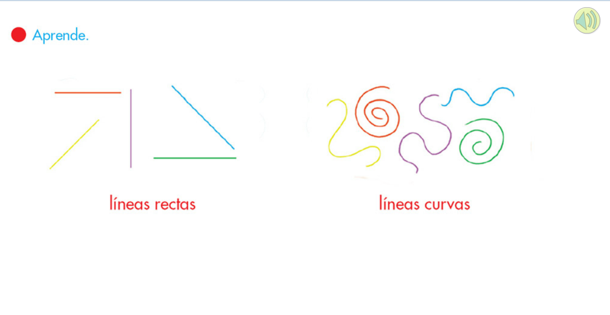 Primero de mi cole: Líneas rectas y curvas