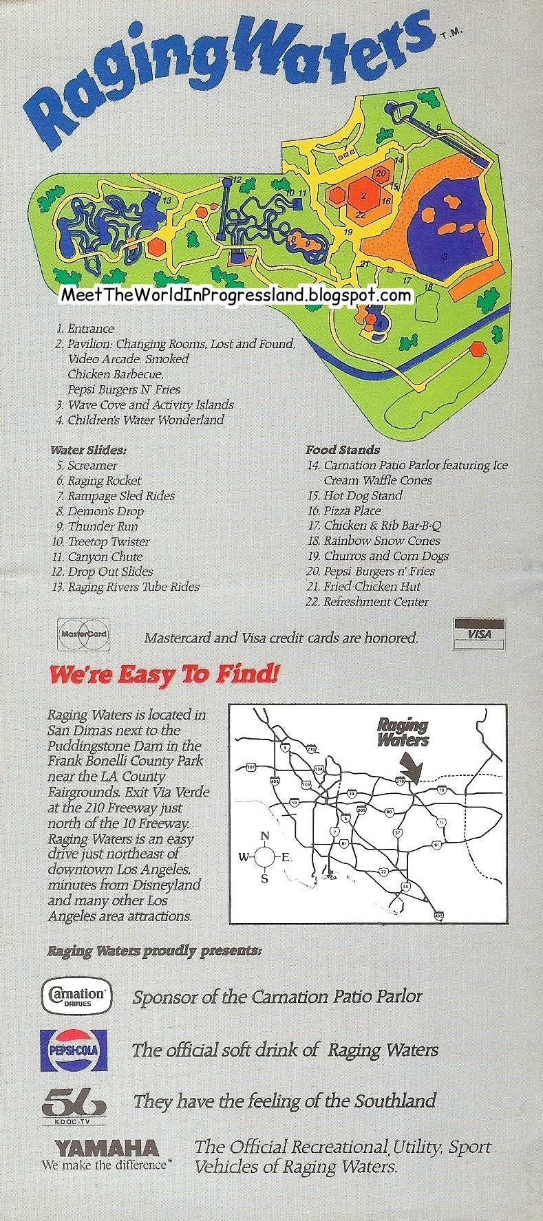 Meet The World: Places I've Never Been - Raging Waters Waterpark (1984 ...