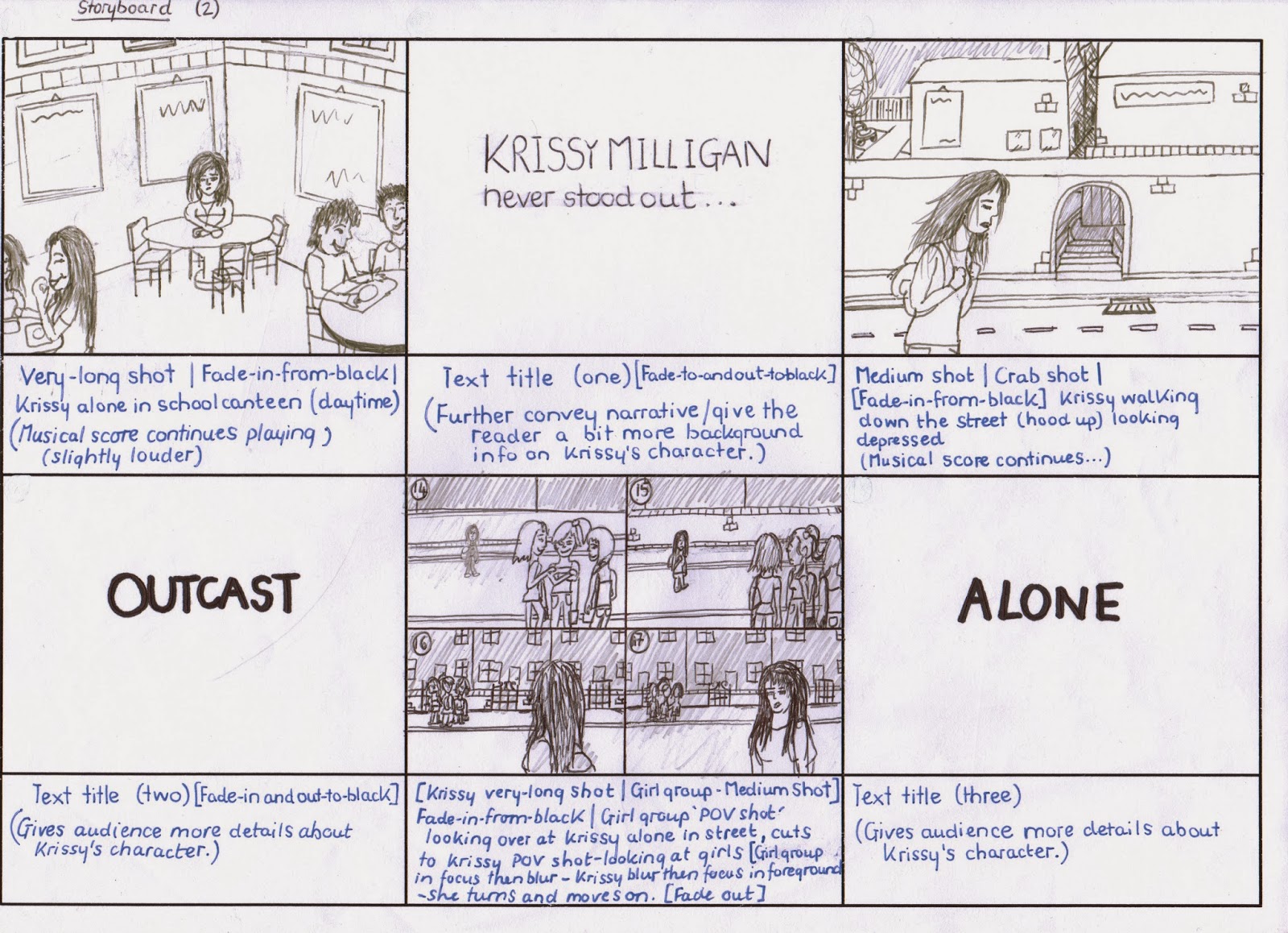 A2 Media Studies: DON'T PEEK: Horror Film Storyboard