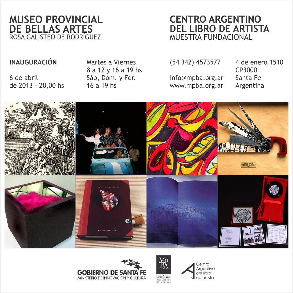 Arnoldo Gualino: LIBRO DE ARTISTA. Muestra Museo Rosa Galisteo
