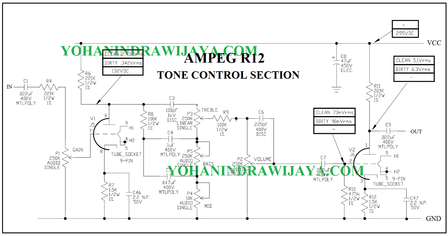 9 TONE CONTROL AMPEG - AUDIO SCHEMATICS COLLECTIONAUDIO SCHEMATICS ...