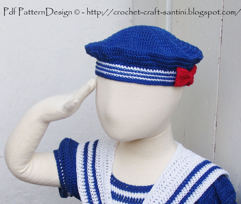 SAILOR HAT WITH RED BOW!
