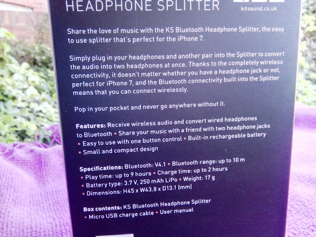 KitSound Bluetooth 4.1 Headphone Splitter For Two Headphones! | Gadget ...