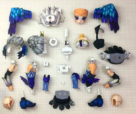 Odin Sphere: Gwendolyn Movable Paper Model | Paperized Crafts