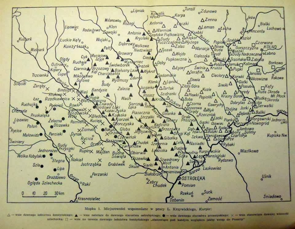 Kurpianka w wielkim świecie: MAŁA OJCZYZNA: gmina Jednorożec na mapach
