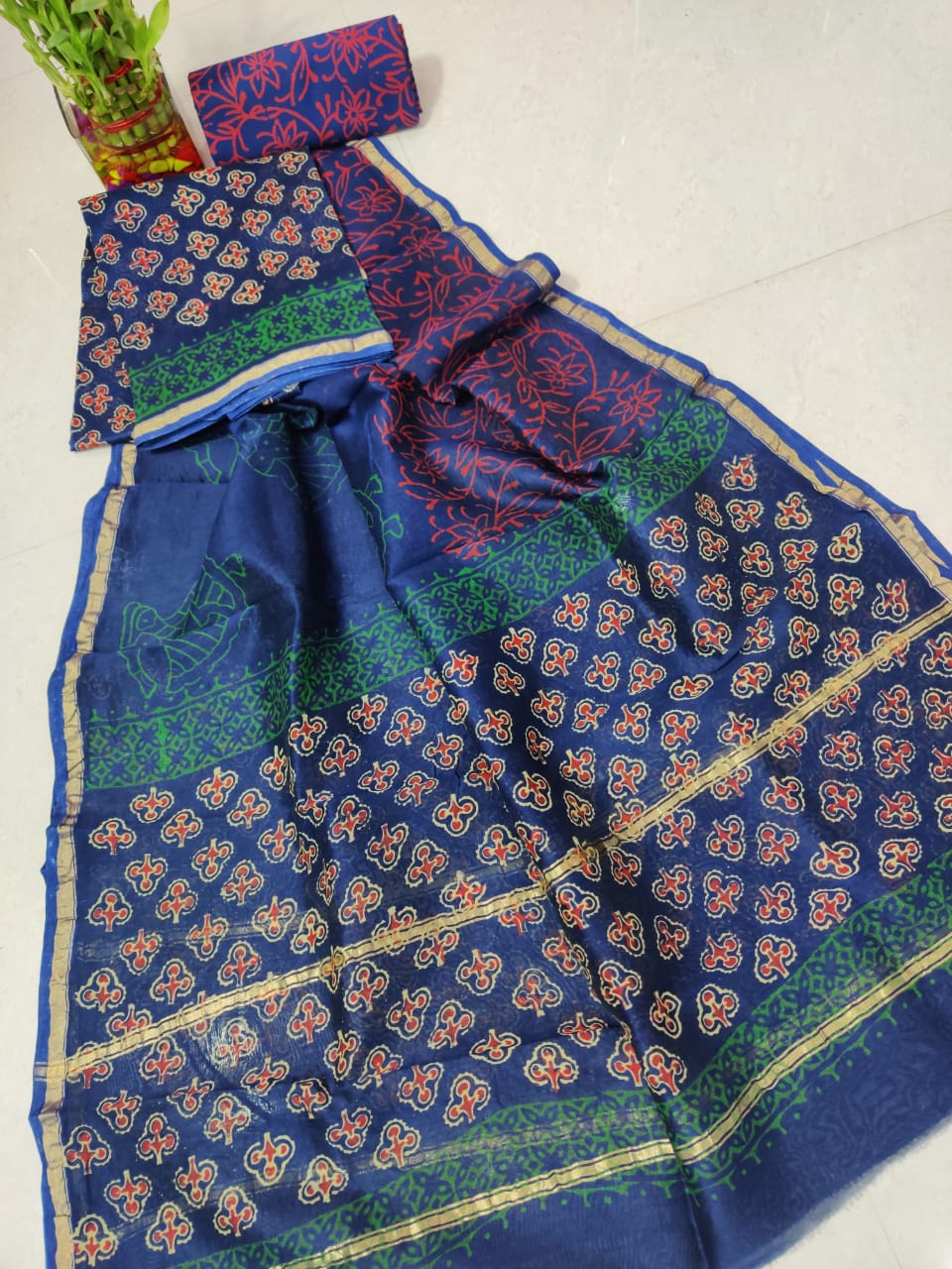 Chanderi silk dress materials