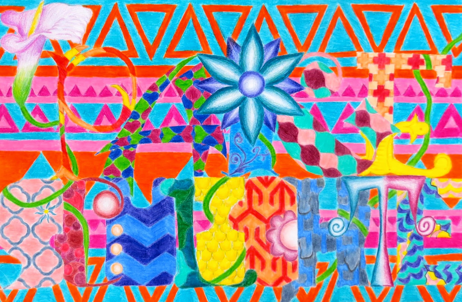 The Creative License: Name Letter Art