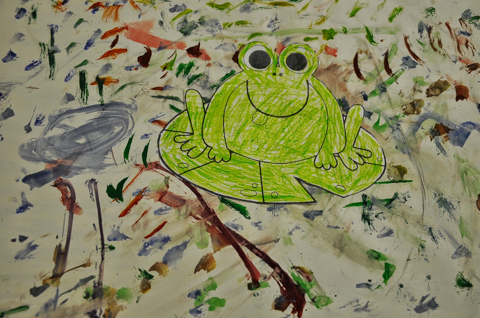 Cook-Wissahickon Art Department: Monet Frog on a Lily Pad