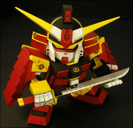 SD Musha Gundam Papercraft | Paperized Crafts