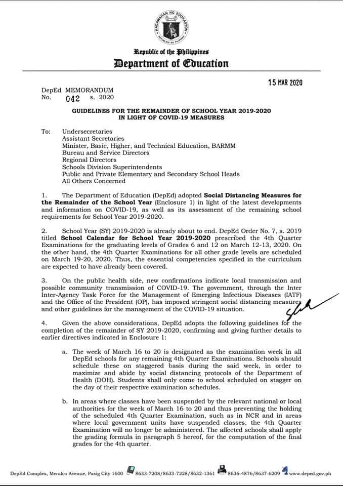 Transmutation table of the Fourth Quarter Grades for Schools without ...