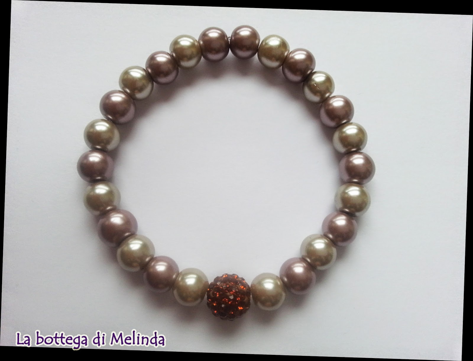 La bottega di Melinda: I bracciali perle "Name Collection"