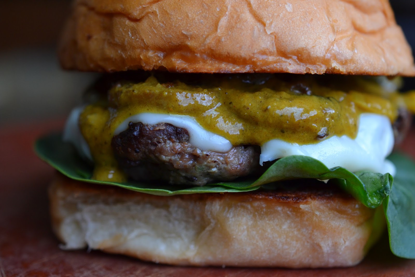 Greedy Girl : Curry Goat burger