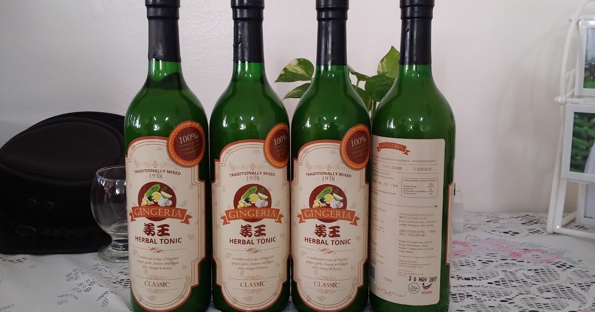 Gingeria Herbal Tonic: Lemon Garlic Ginger Juice (GINGERIA)