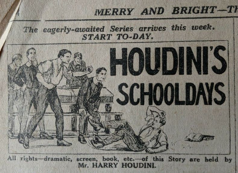 WILD ABOUT HARRY: "Houdini's School Days"