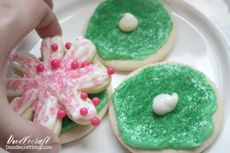 Spring Flower Layered Sprinkled Sugar Cookies Recipe