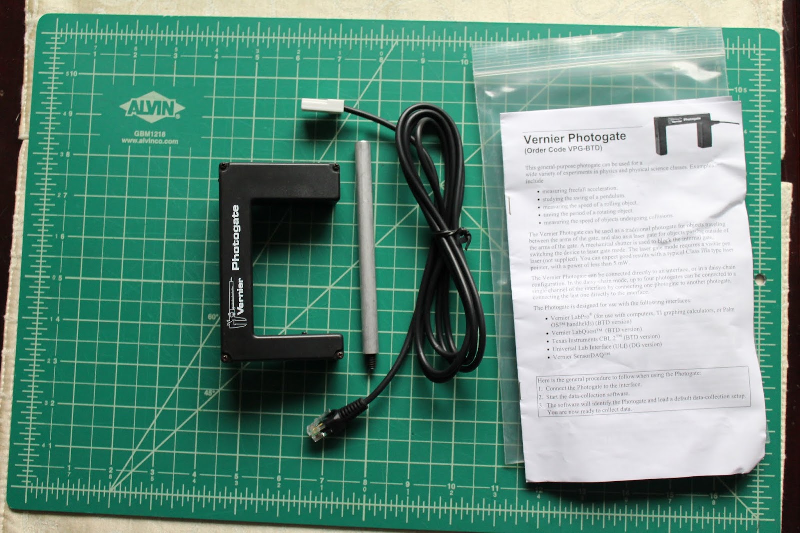 Physics is supposed to be fun!: Vernier Photogate VPG-BTD