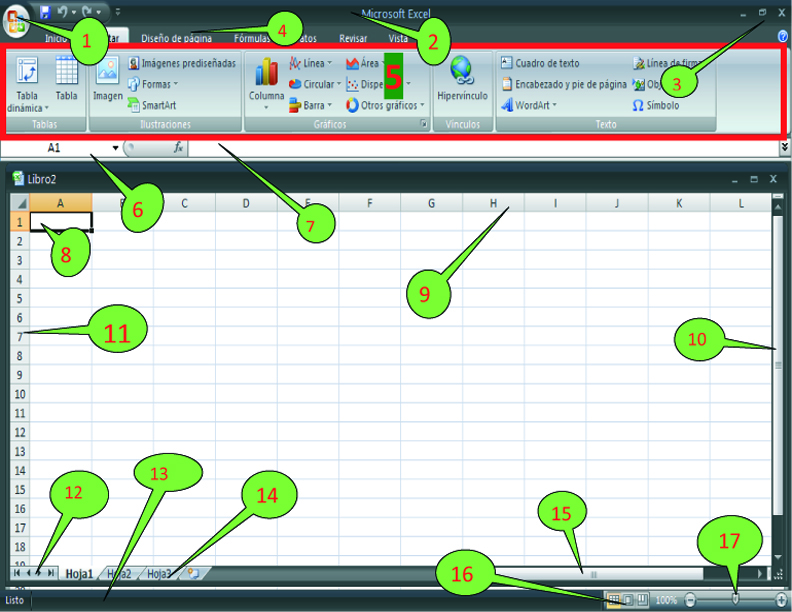 EXCEL: INTERFAZ DE EXCEL