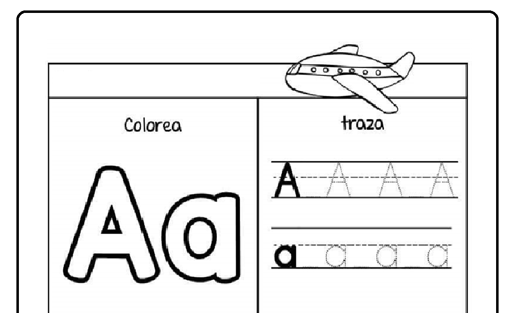 Tareitas: TRAZA LA LETRA A