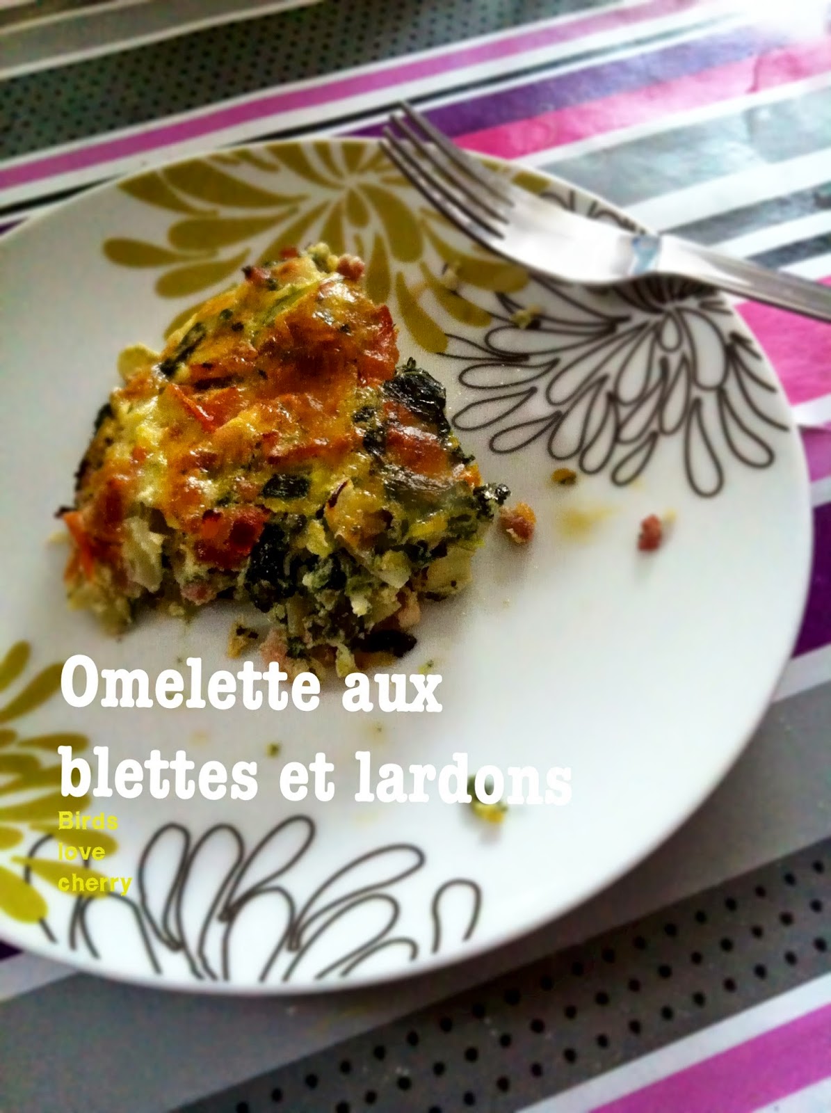 Omelette aux blettes | Birds Love Cherry Factory