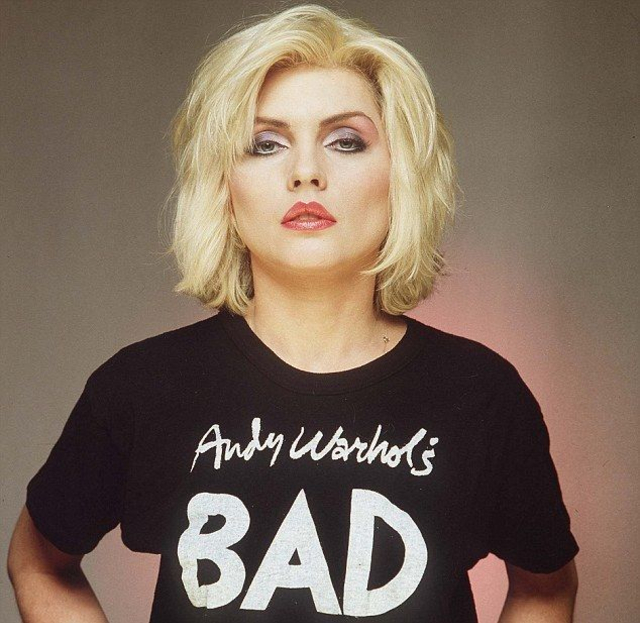 Photoshoot of Debbie Harry in “Andy Warhol’s Bad” T-Shirt, 1979 ...