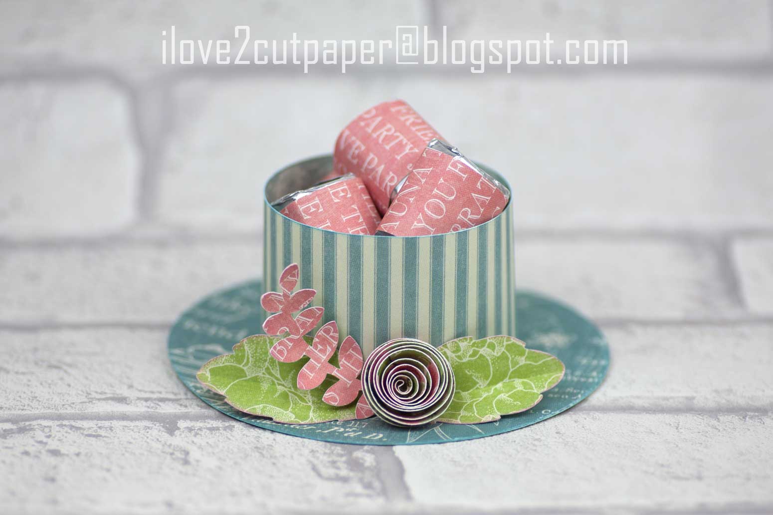 i love 2 cut paper: Hat Gift Box