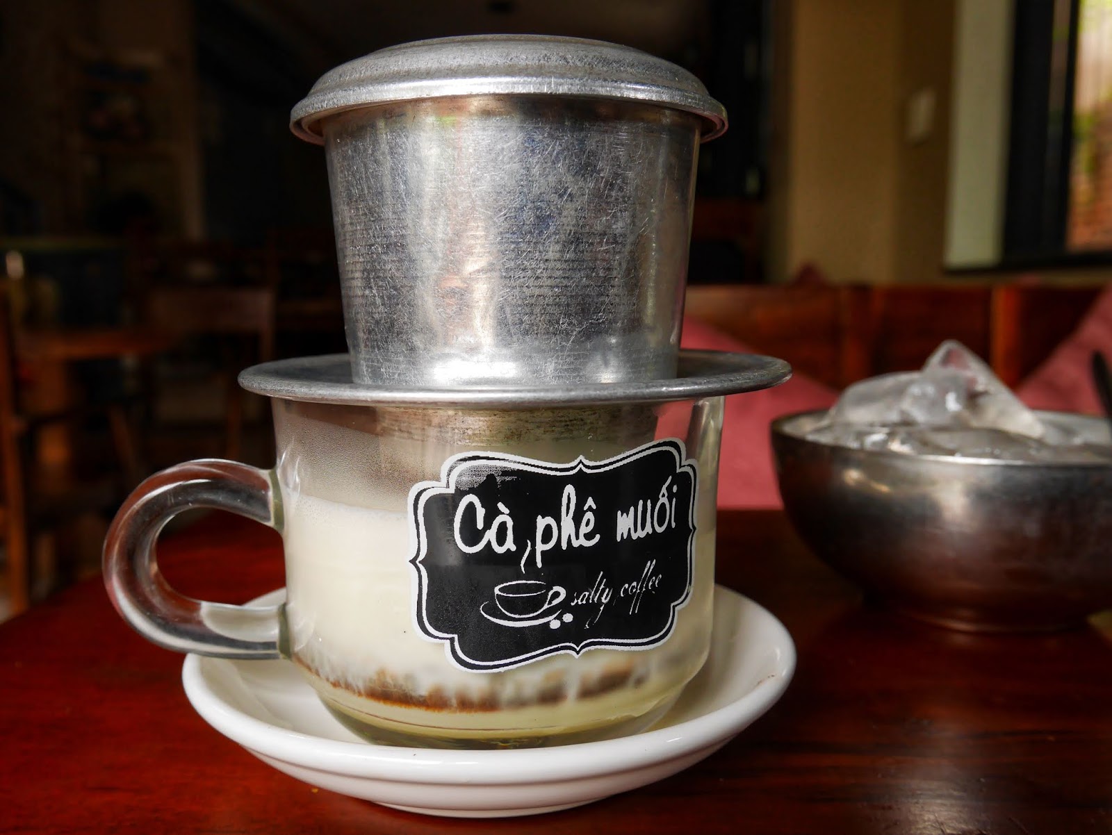 Amazing Salt Coffee in The Imperial City, Hue, Vietnam