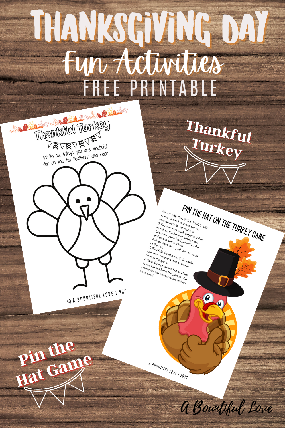 Thanksgiving Day Activities - A Bountiful Love