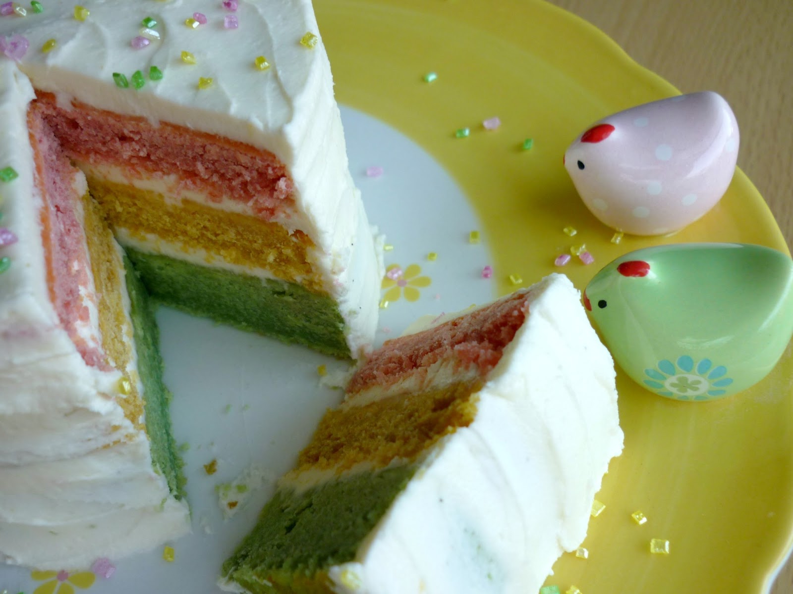 My sugar coated life...: Easter Colours Rainbow Cake