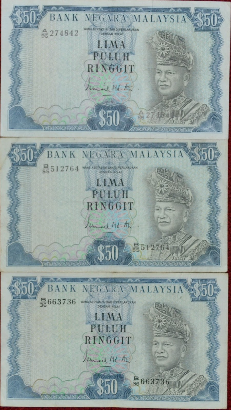 Galeri Sha Banknote: WANG KERTAS RM50 SIRI KE-3