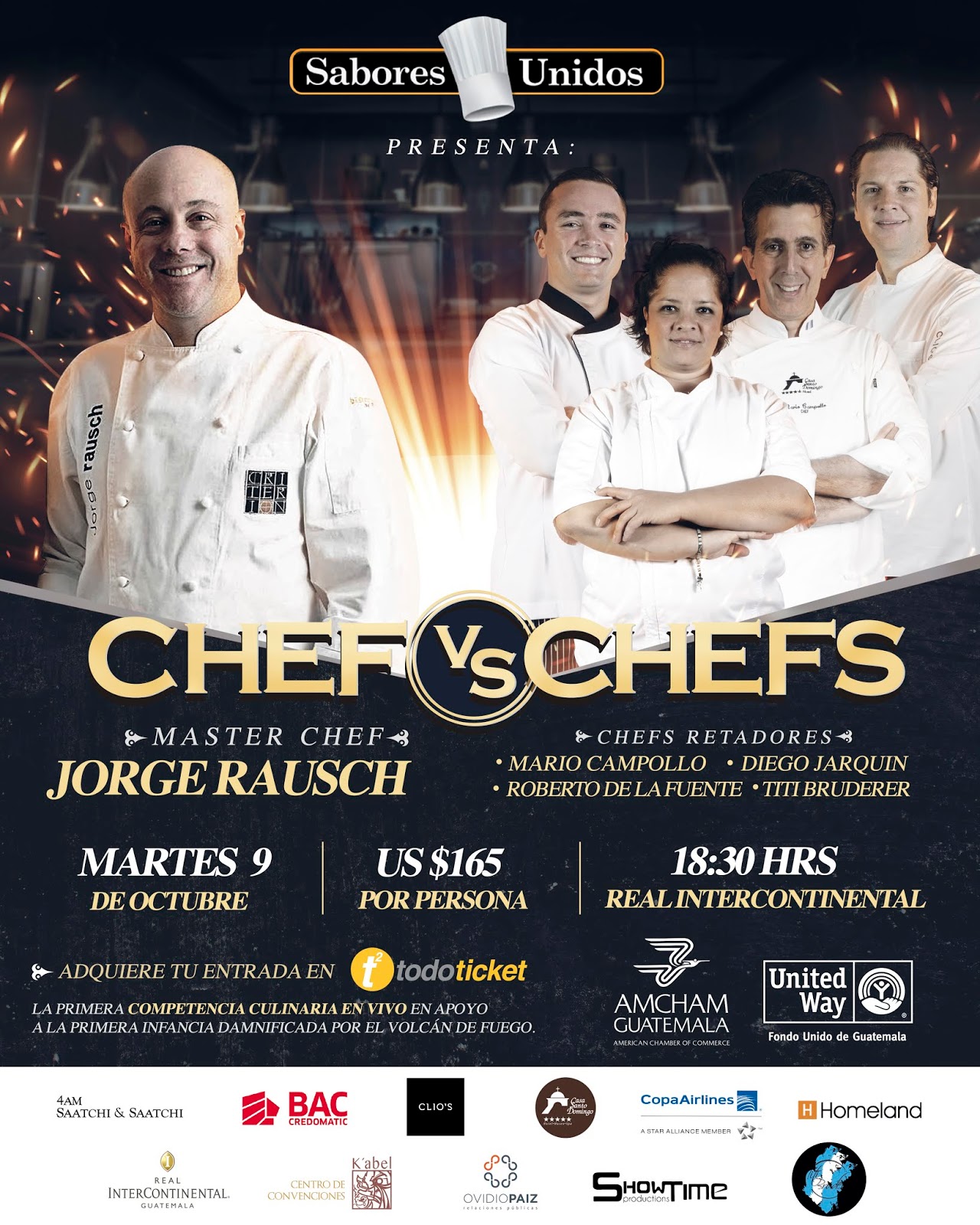 Sabores Unidos presenta Chef vs Chefs - puntoguate.com