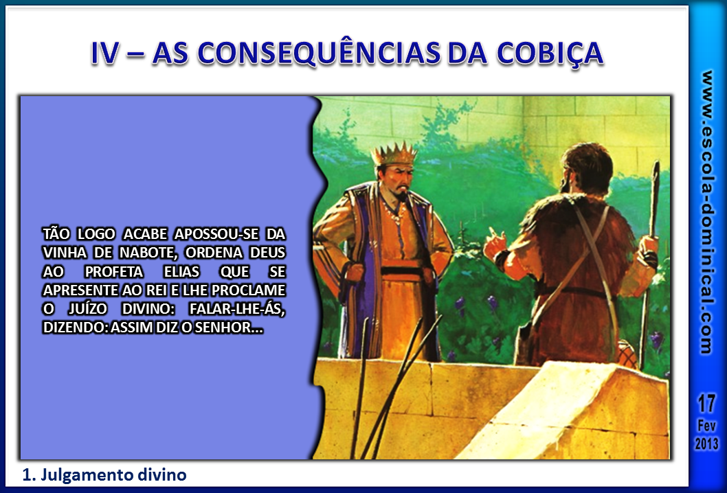 VÍDEOS E SLIDES - LIÇÃO 7 – A VINHA DE NABOTE / SUBSÍDIOS | PROF ...