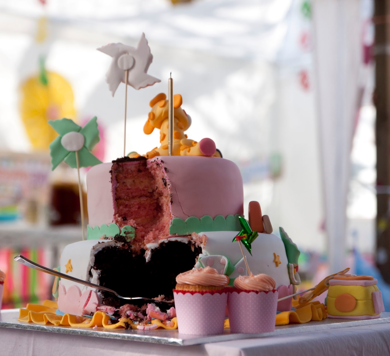 Tinker and Cook: Pinwheel themed Birthday Cake