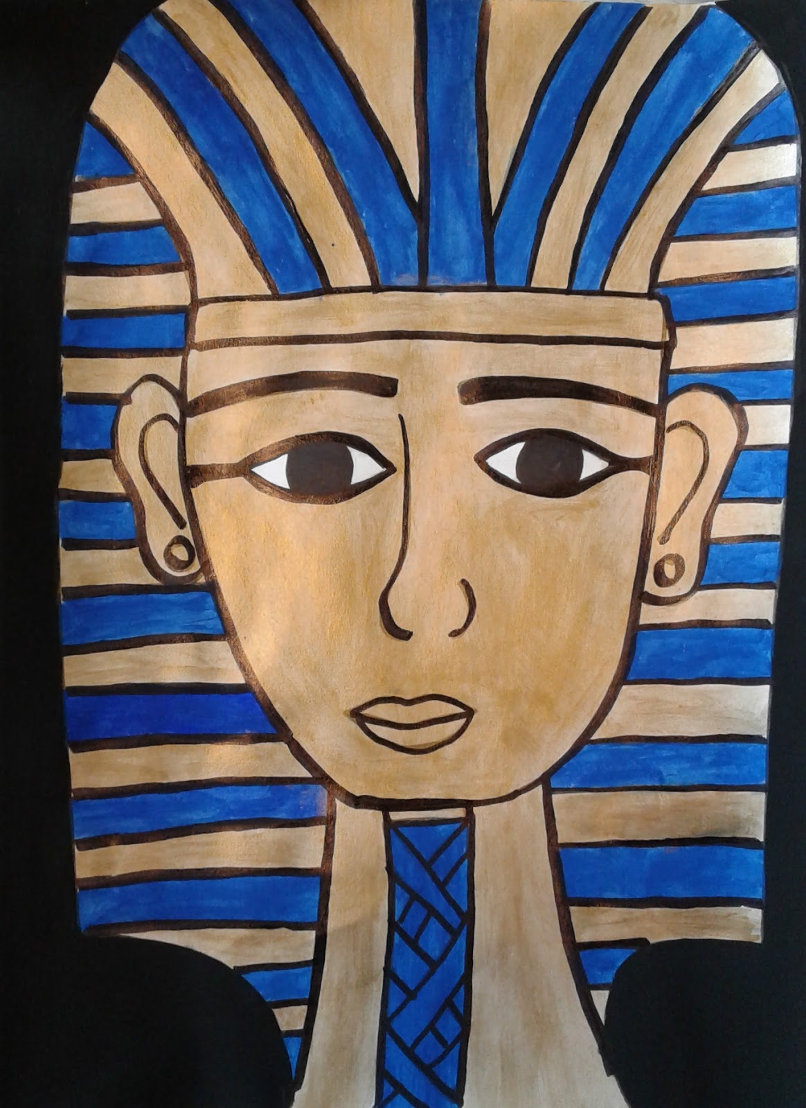 a faithful attempt: Cleopatra & King Tut Portrait Paintings