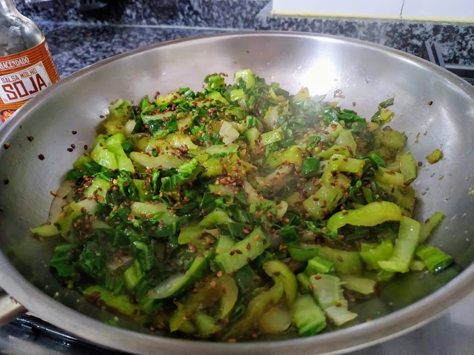 Recetas Casa Carmen: Col china, salteada con salsa de soja