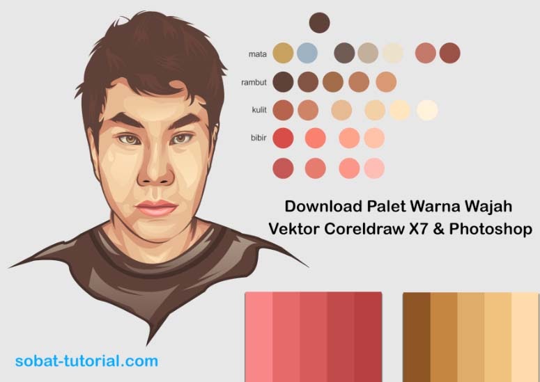 Download Palet Warna Wajah Vektor Coreldraw Sobat Tutorial