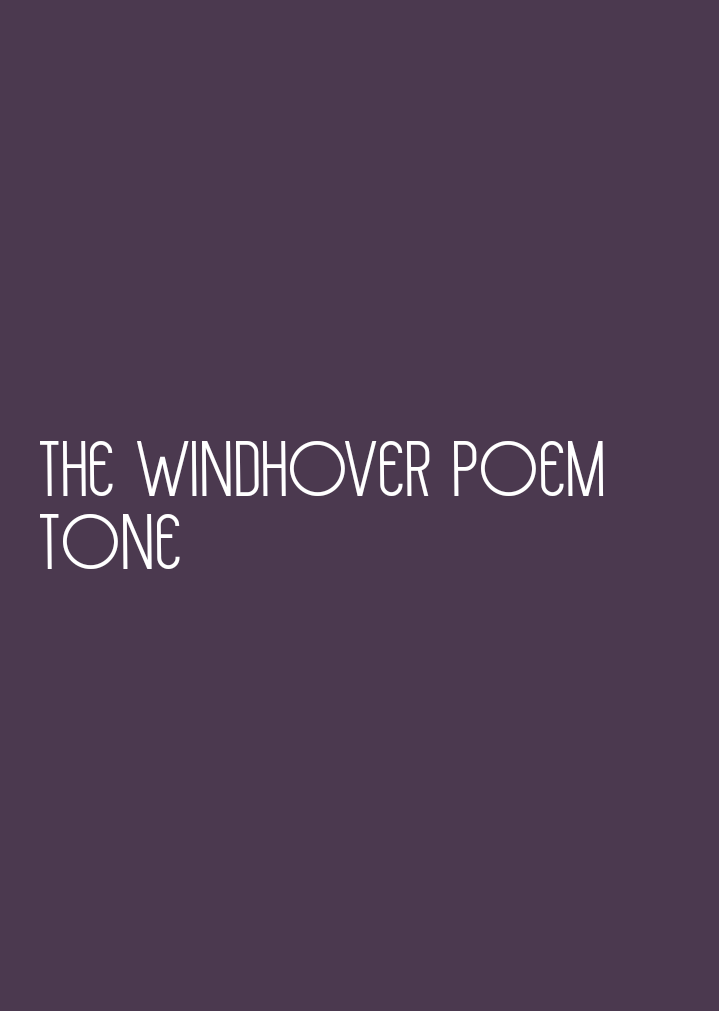 The Windhover poem tone !! - LITERATUREMINI