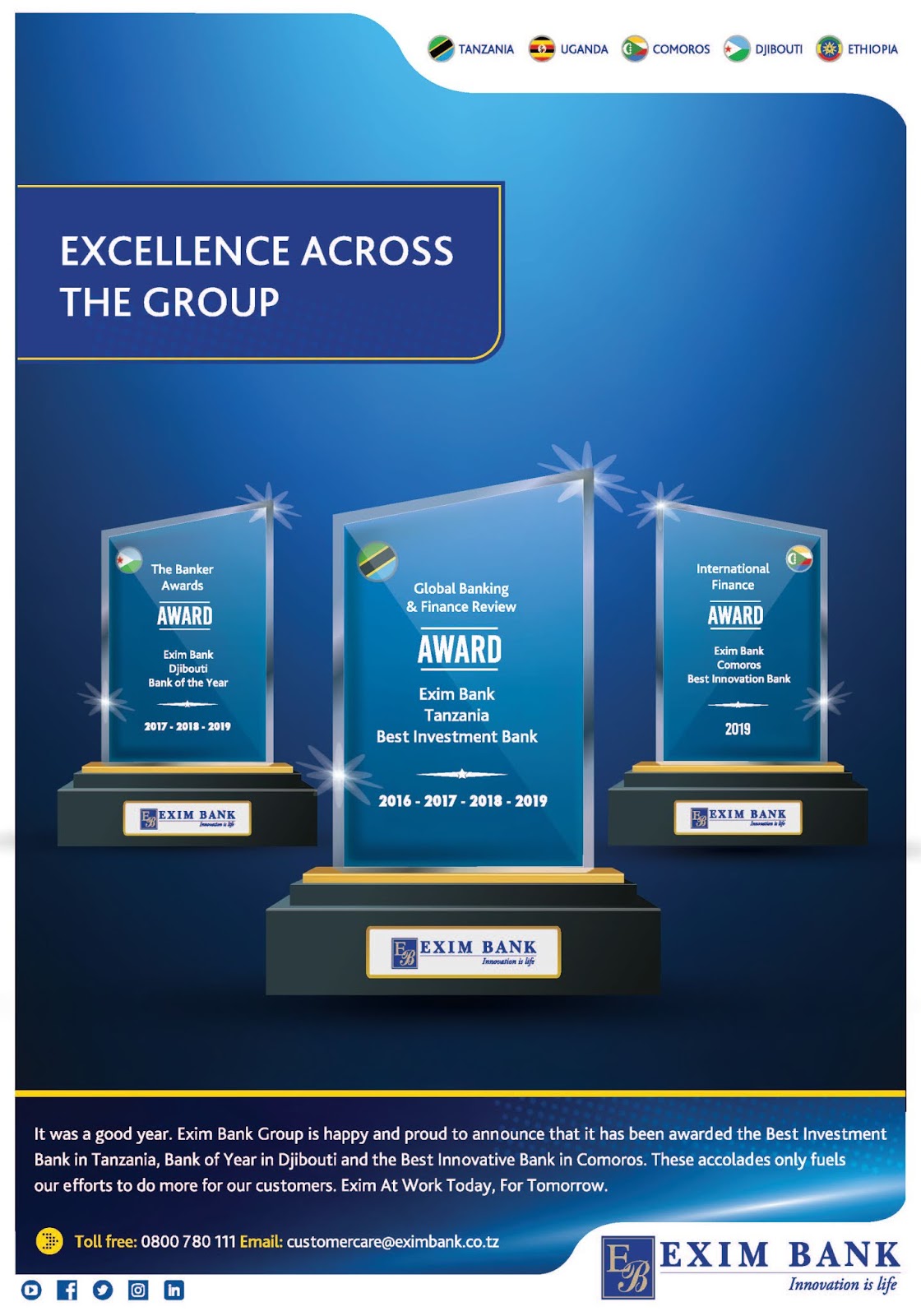Kitomari Banking & Finance Blog: EXCELLENCE ACROSS THE GROUP! EXIM BANK ...