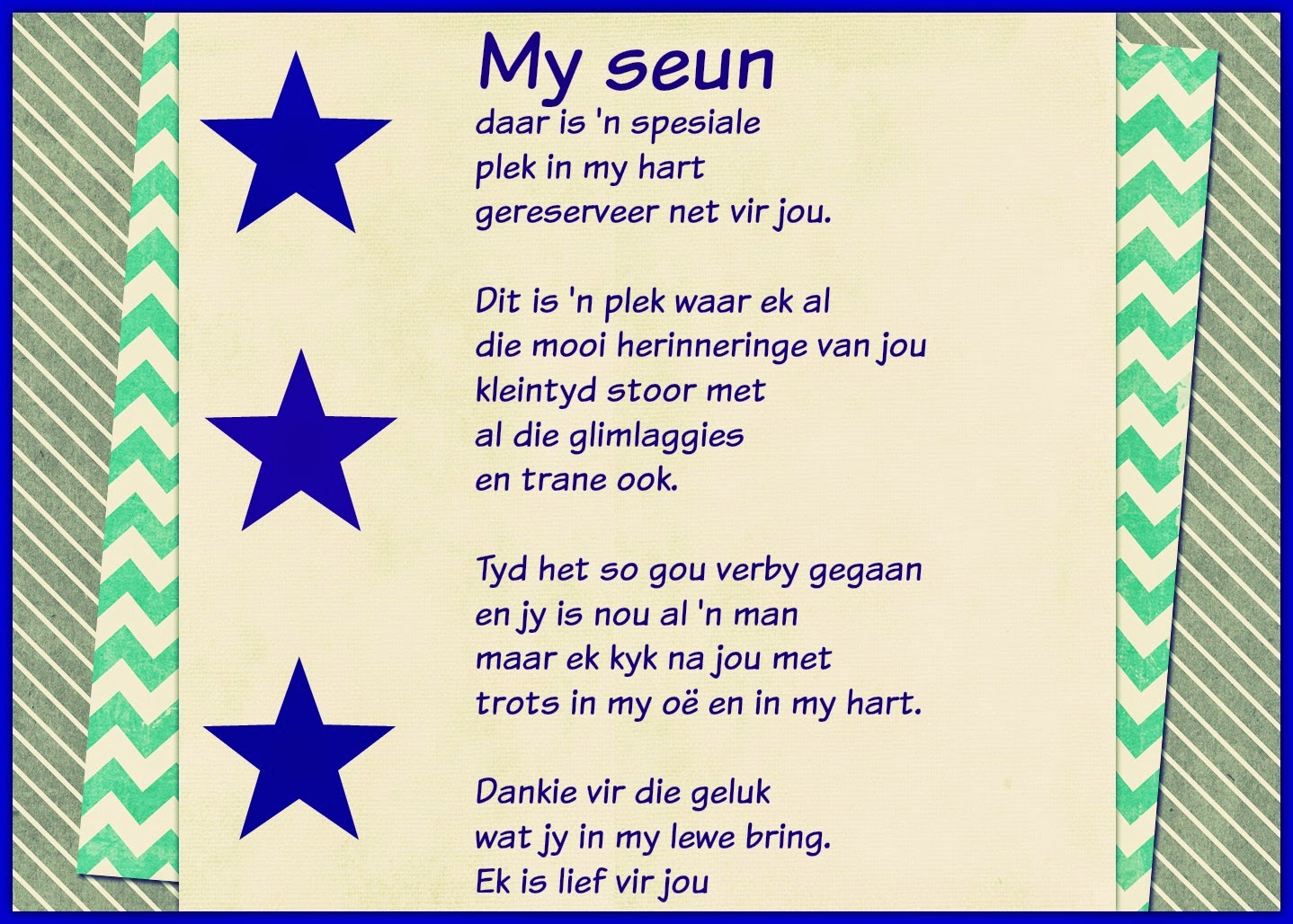 Afrikaanse Inspirerende Gedagtes & Wyshede: Spesiale geleenthede