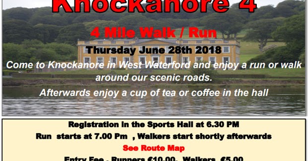 Running in Munster, Ireland: Notice : Knockanore 4 mile in West ...
