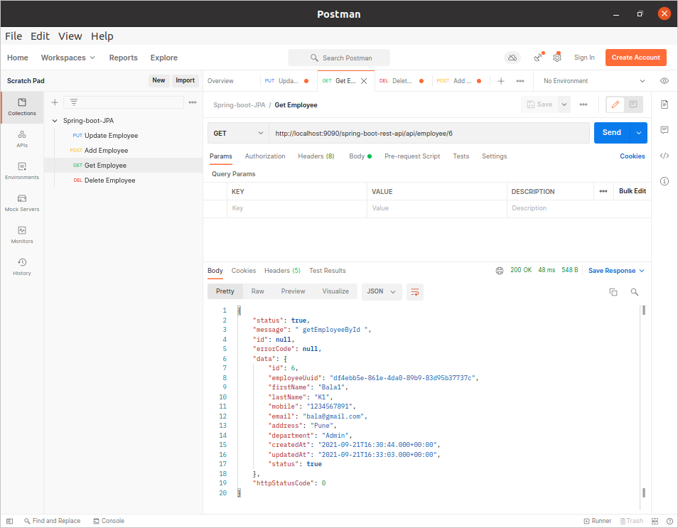 Spring Boot Rest API example