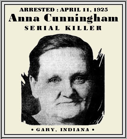 Unknown Gender History: Anna Cunningham, Indiana Serial Killer - 1925