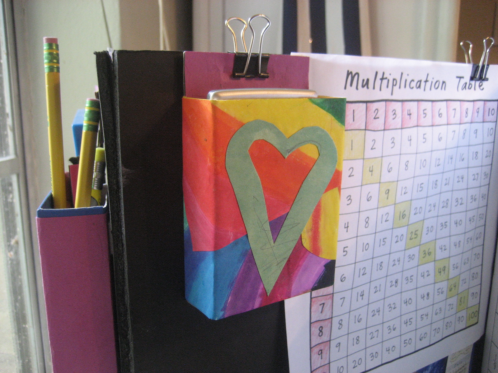 my present delight: schoolwork table divider