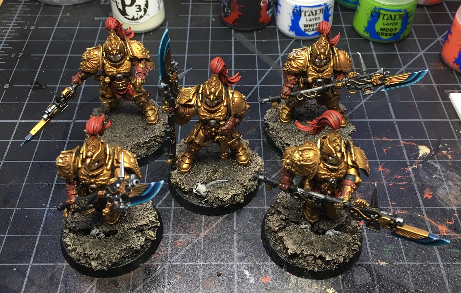 262nd Death Korps of Krieg: WIP: Adeptus Custodes with Halberds III