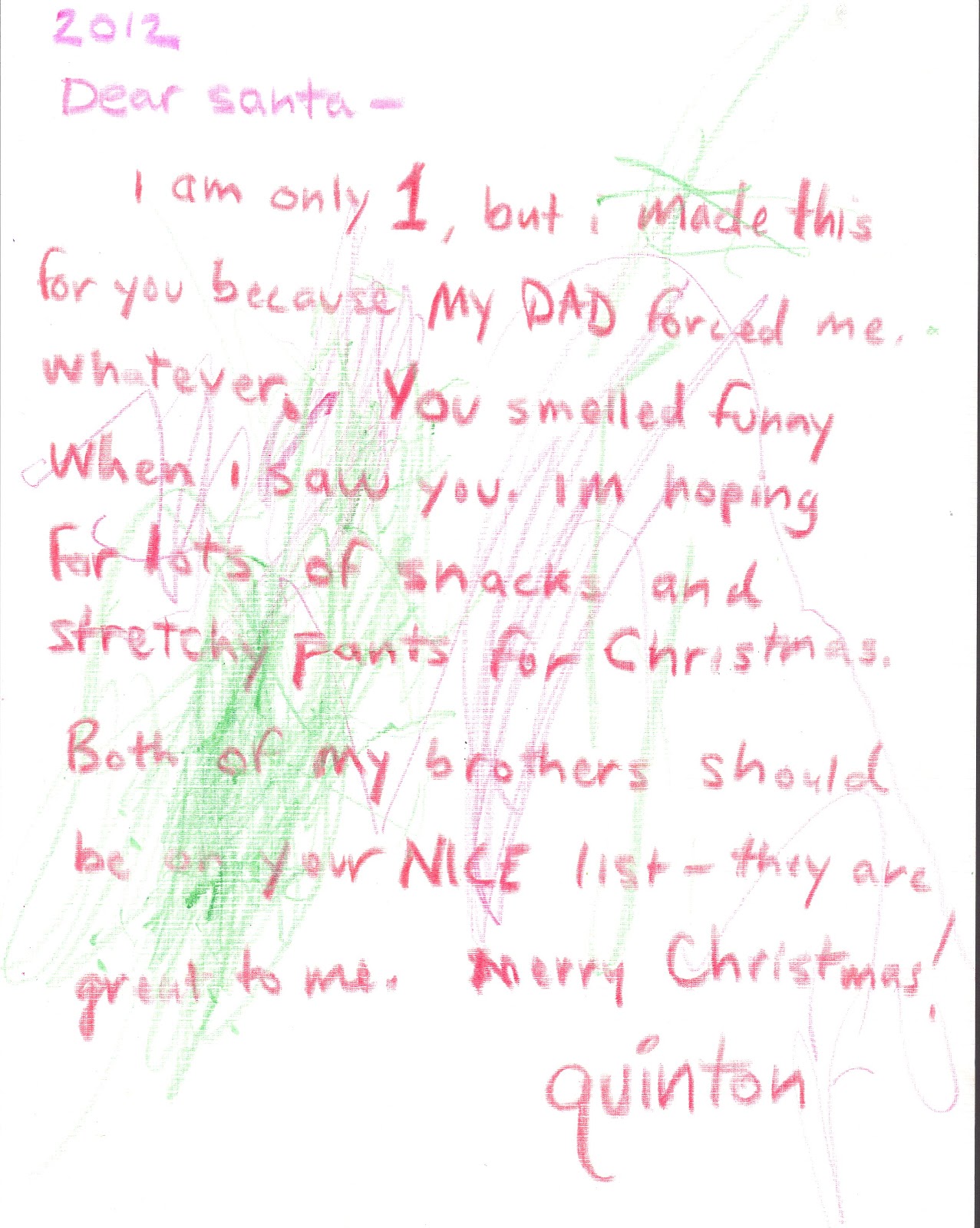 letters to jesus and santa